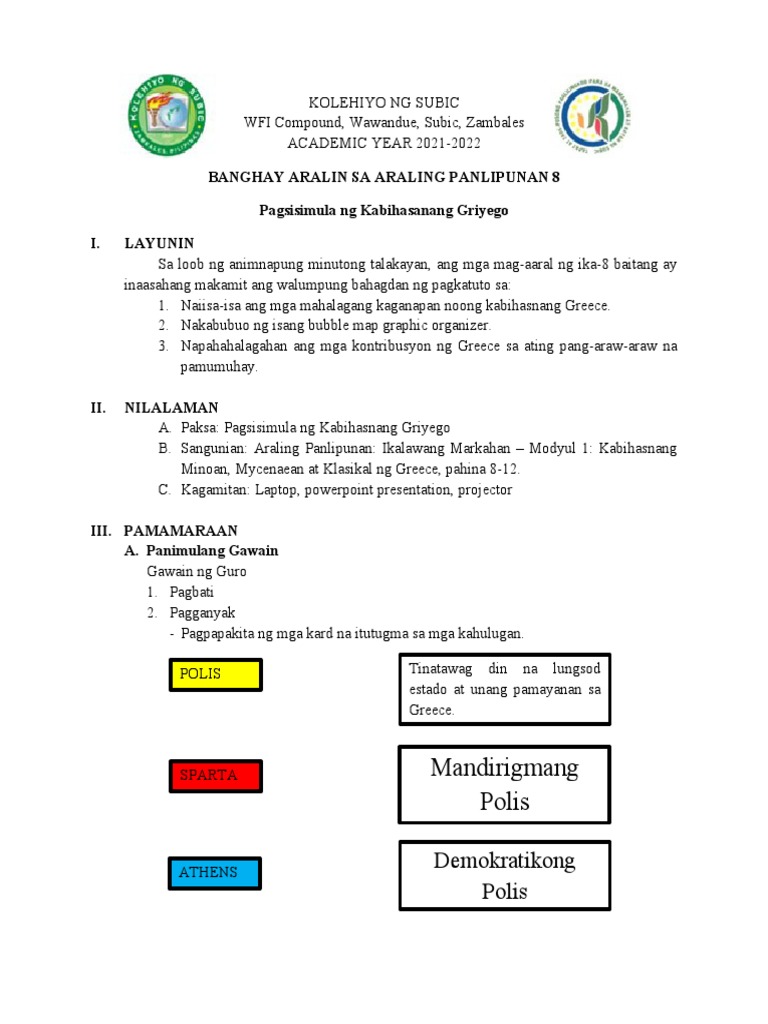 Semi-Detailed Lesson Plan | PDF