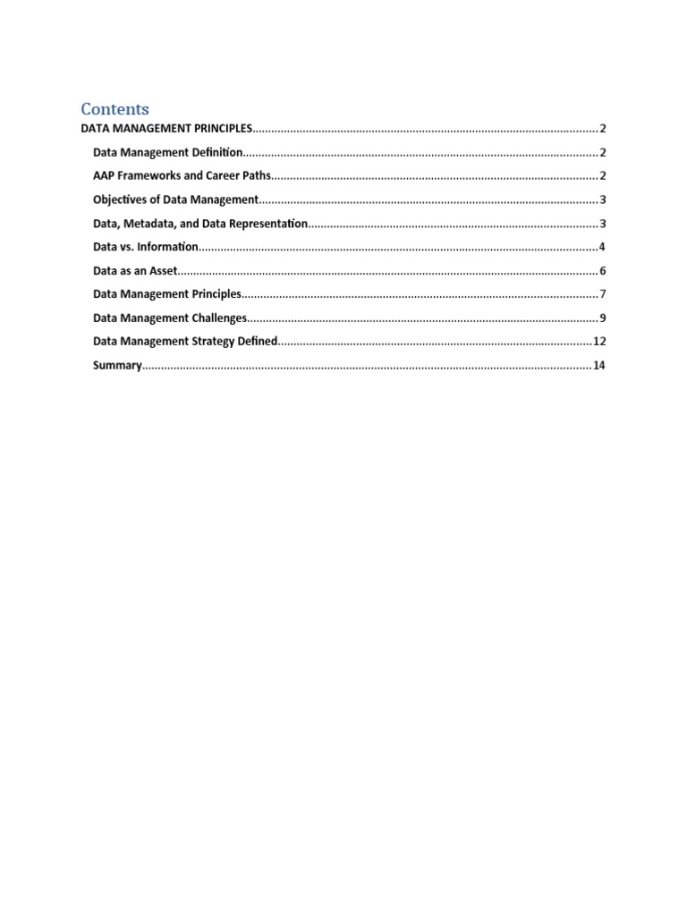 Data Management Fundamentals | Download Free PDF | Data | Metadata