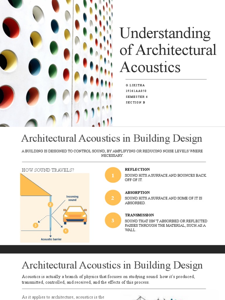 Architectural Acoustics in Design | PDF | Acoustics | Qualia