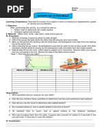 Performance Task in Science 7 | PDF | Rubric (Academic) | Concept