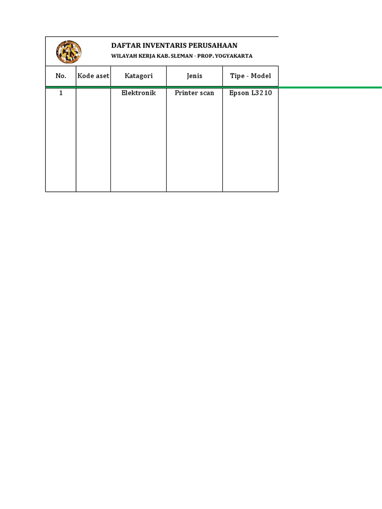 Daftar Inventaris | PDF