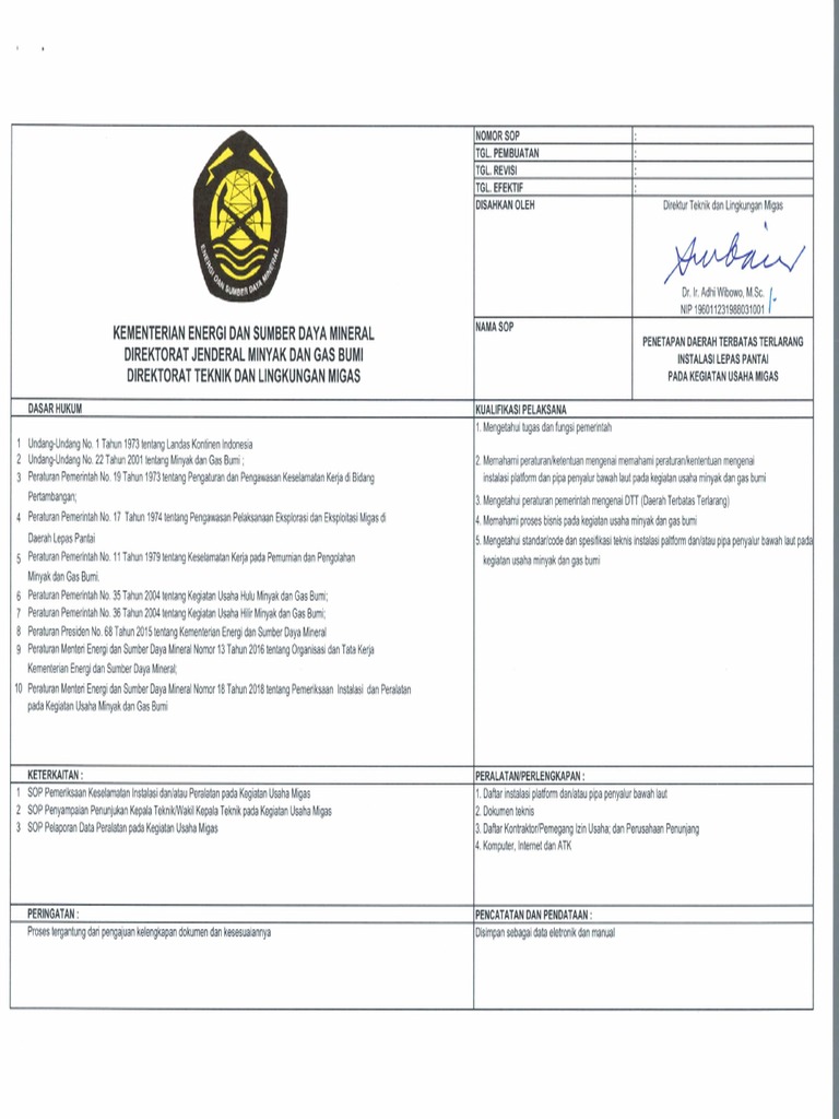 Sop Penetapan DTT | PDF