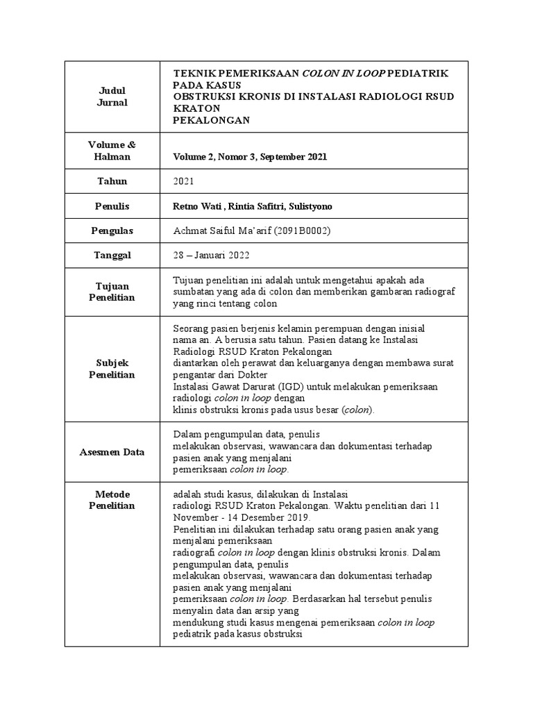 Review Jurnal TRD 3 | PDF