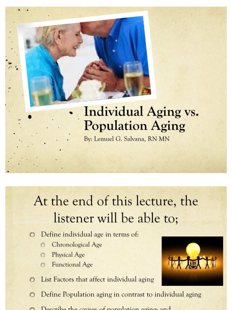 Individual Aging vs. Population Aging | PDF