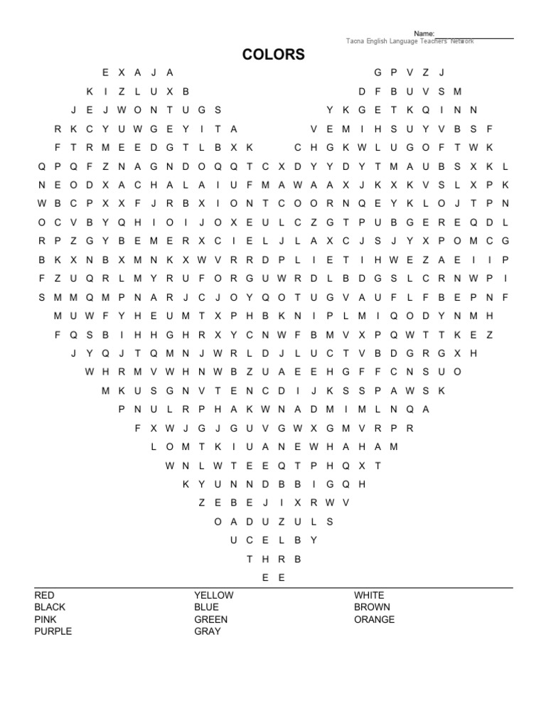 Worksheet Colors | PDF