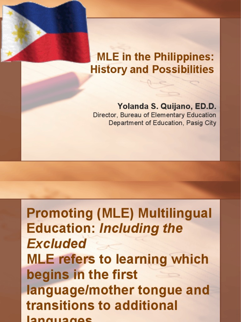 MLE History | PDF | First Language | Multilingualism