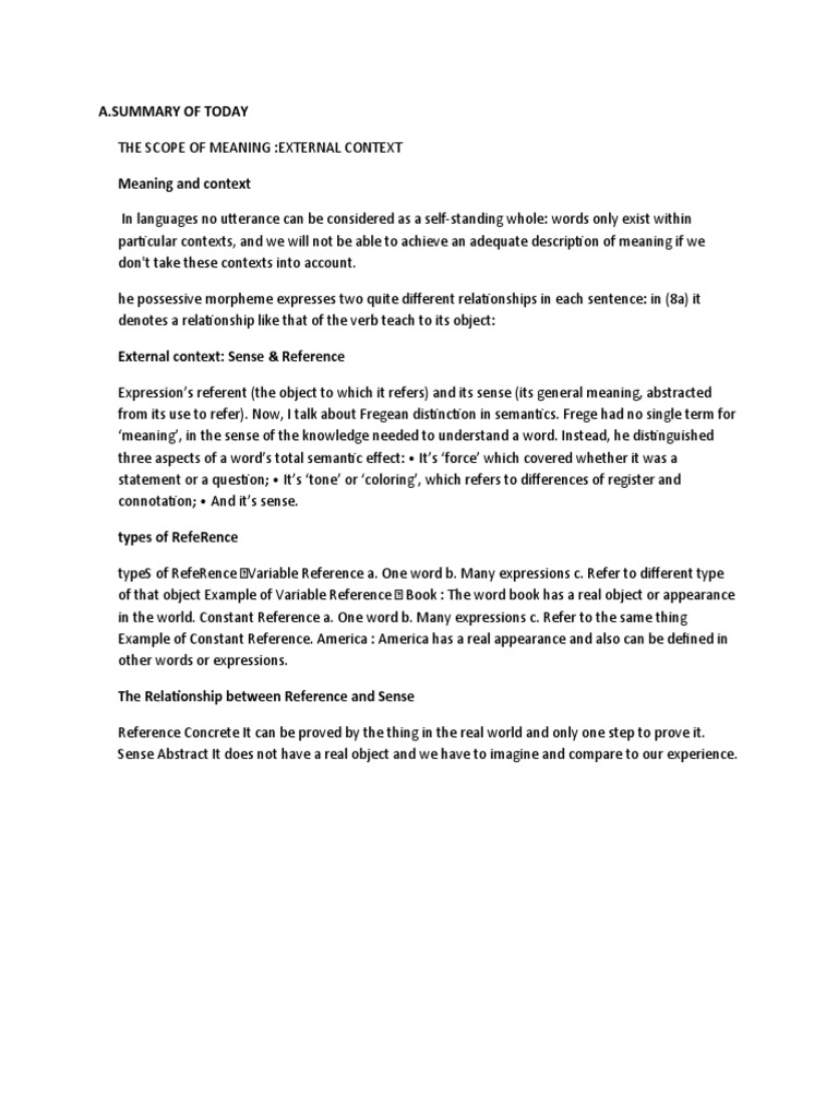 Assignment Semantic and Pragmatics | PDF