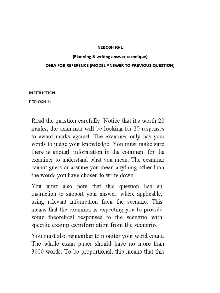How To Answer SCENARIO QUESTION. | Download Free PDF | Occupational ...
