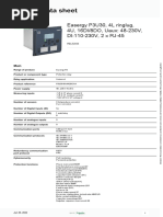PowerLogic P3U20 Universal Protection Relay | PDF | Ac Power | Power Supply