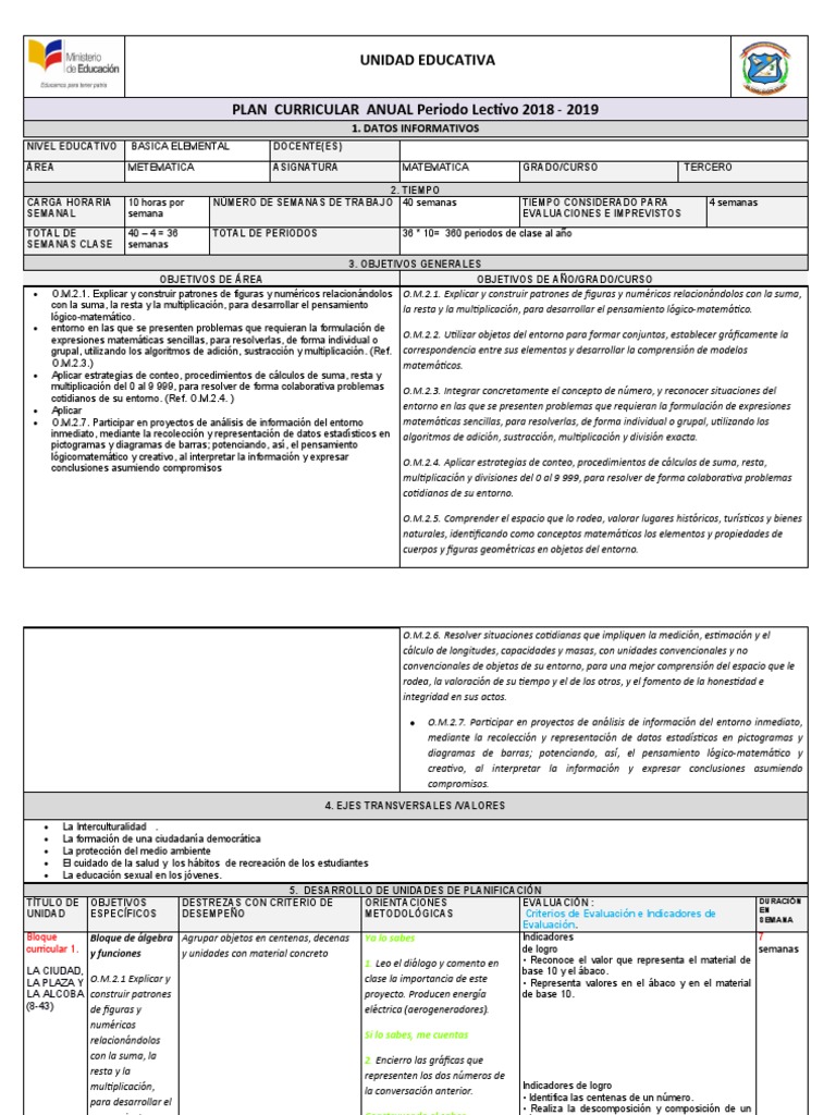 Pca 3ro | PDF | Números | Sustracción