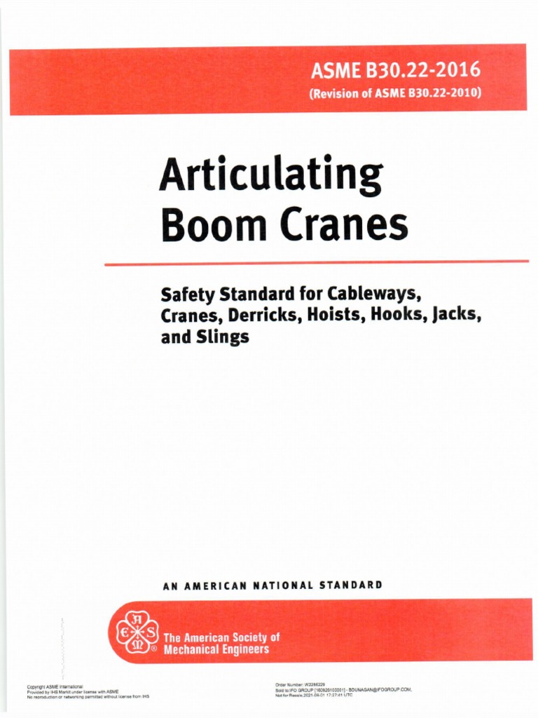 Asme B30.22 | PDF