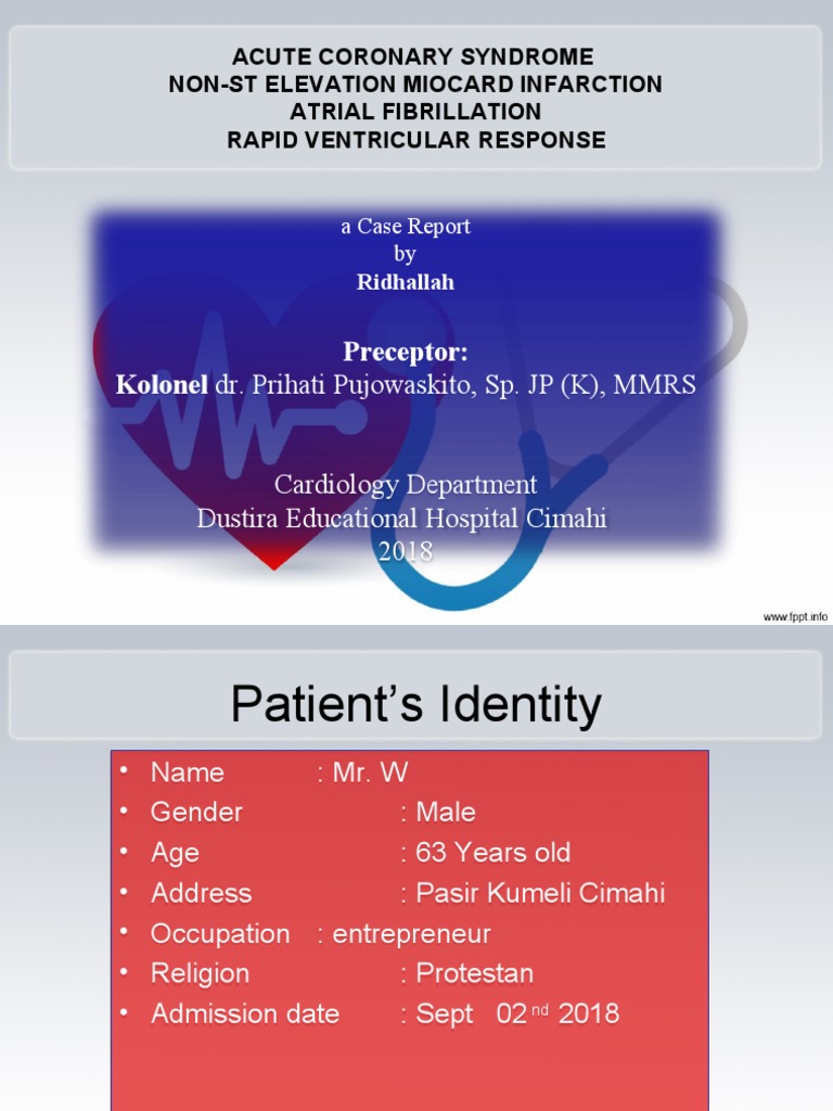 Lapkas Kardio Nstemi Af | PDF | Myocardial Infarction | Internal Medicine