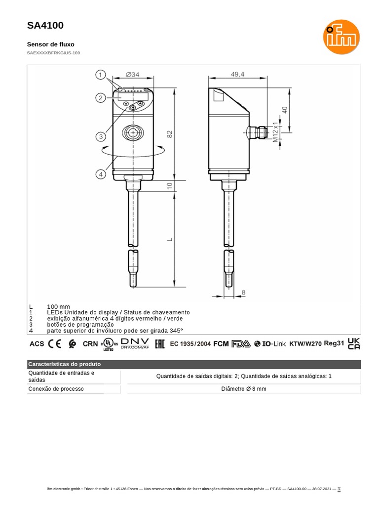 Chave de Fluxo - Sa4100-00 - PT-BR | PDF | Viscosidade | Metrologia