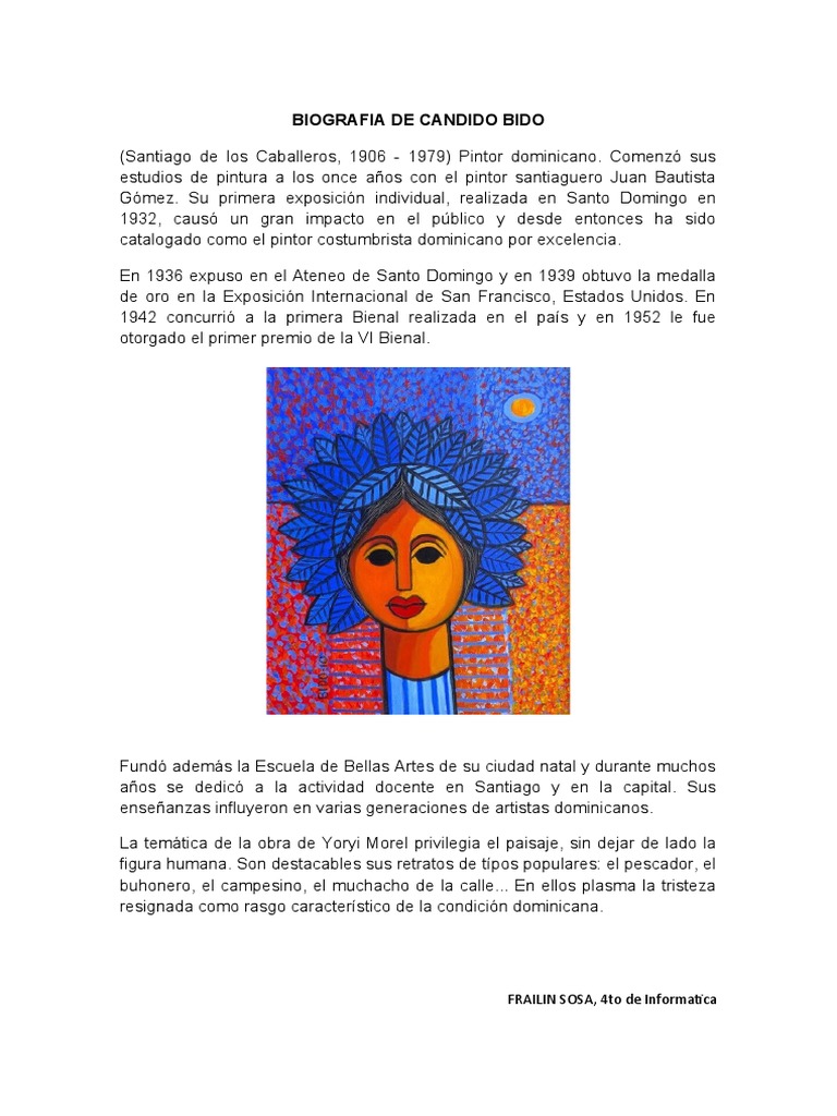 Biografia de Candido Bido | PDF