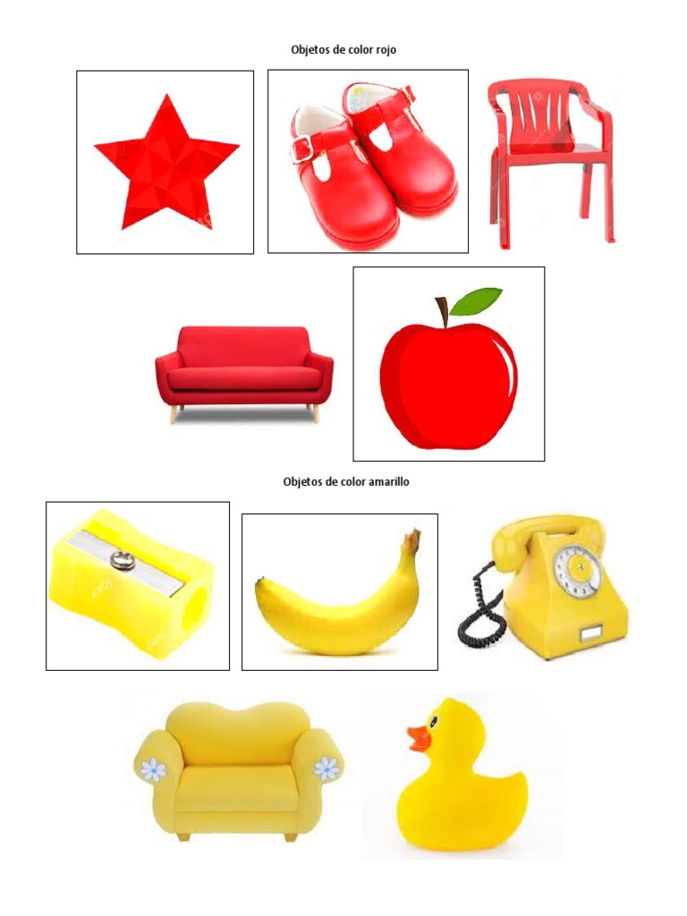 Objetos de Color Rojo | PDF