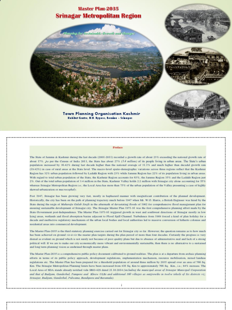 Srinagar Master Plan 2035 Overview | PDF | Sustainability