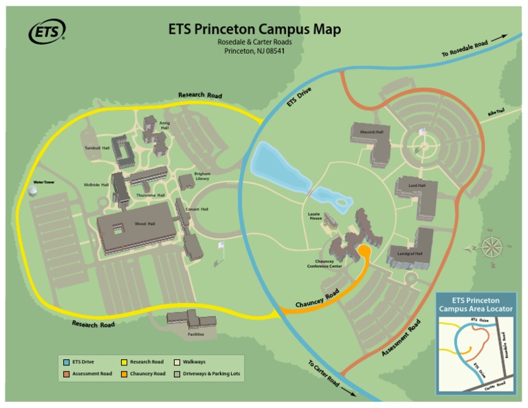 ETS Princeton Campus Map Overview | PDF