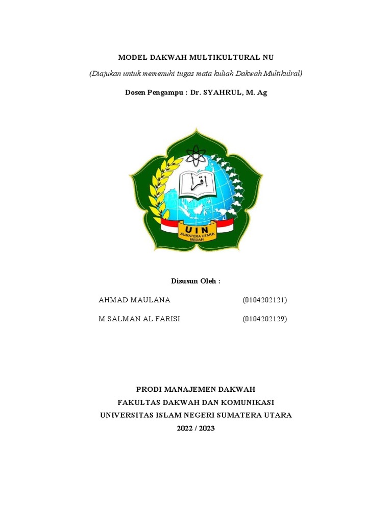 Makalah Dakwah Multikultural | PDF