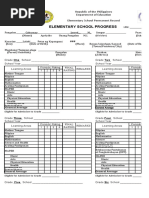 School Form 10 SF10 Learner's Permanent Academic Record For Elementary ...