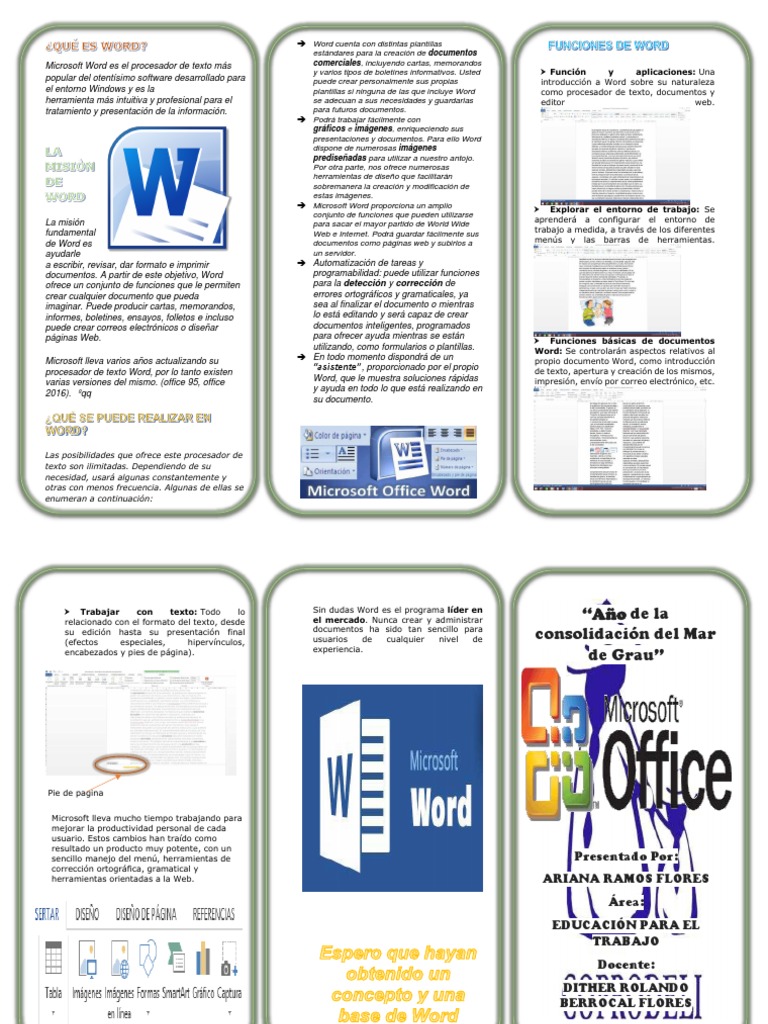 Triptico_de_word | PDF | Microsoft Word | Red mundial