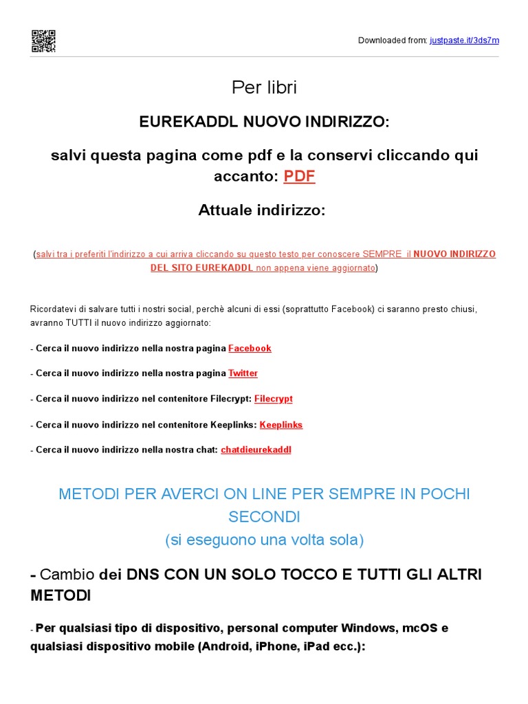 GUIDA PER VEDERCI SEMPRE E NUOVO INDIRIZZO SEMPRE AGGIORNATO (Grazie Da ...