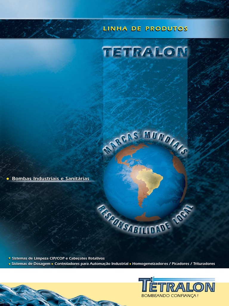 Catálogo Tetralon Bombeamento | PDF | Bomba | Vestir-se
