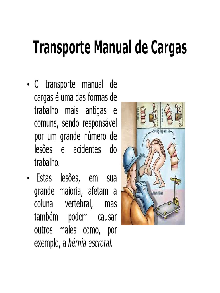 Transporte Manual de Cargas | PDF