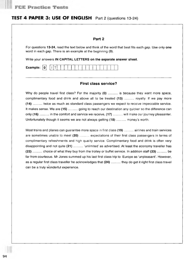 FCE Practice BOOK 91 | PDF