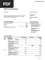 Bank Statement Template 3 | PDF | Transaction Account | Banks