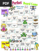 Board Game - Present Perfect Tense | PDF