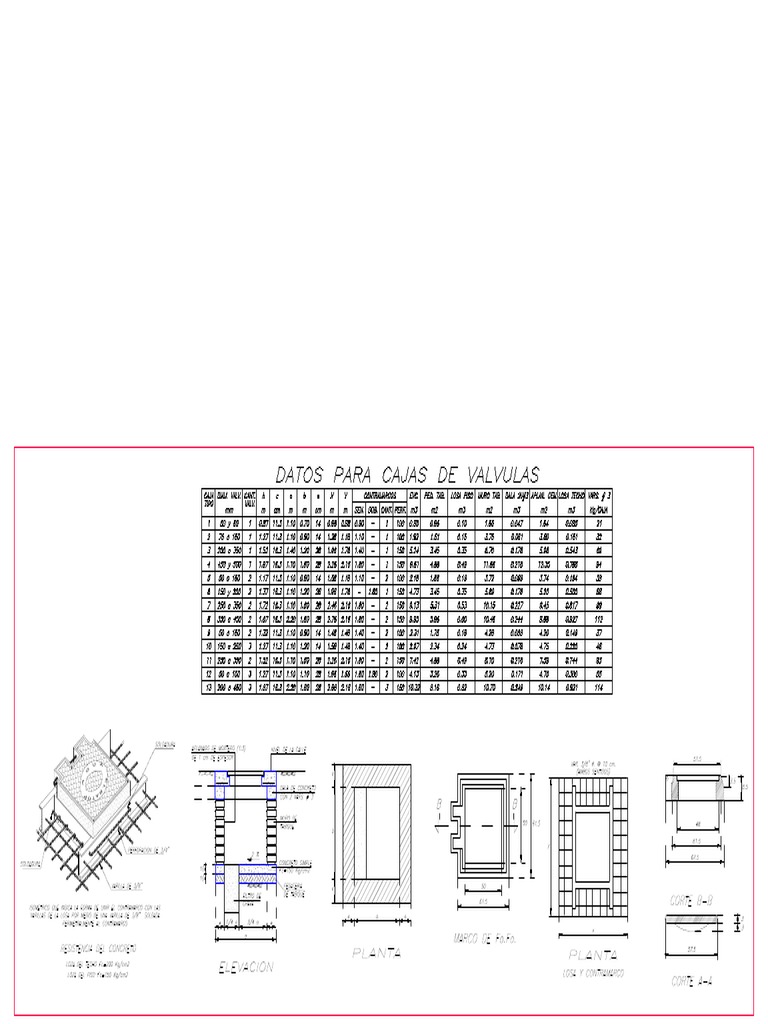 Dimensiones de Caja de Valvulas | PDF