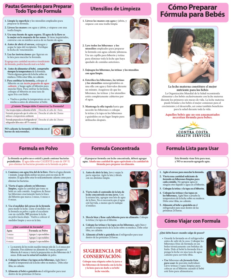 Preparing Infant Formula Es | PDF | Agua | Leche