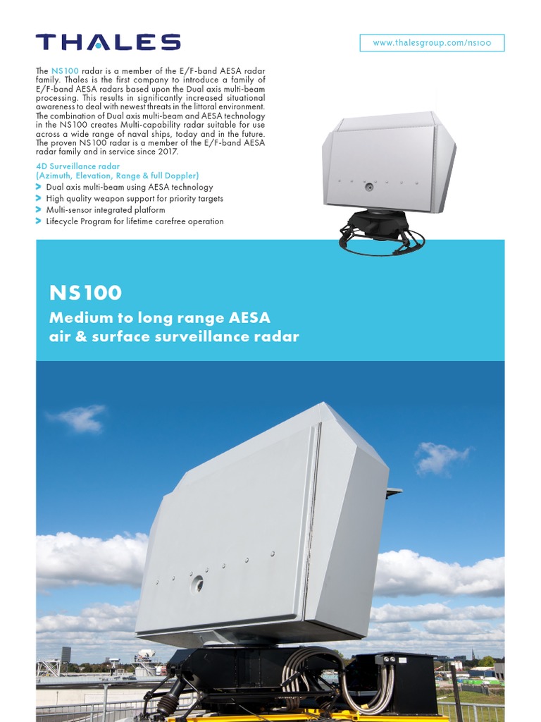 Medium To Long Range AESA Air & Surface Surveillance Radar | PDF ...