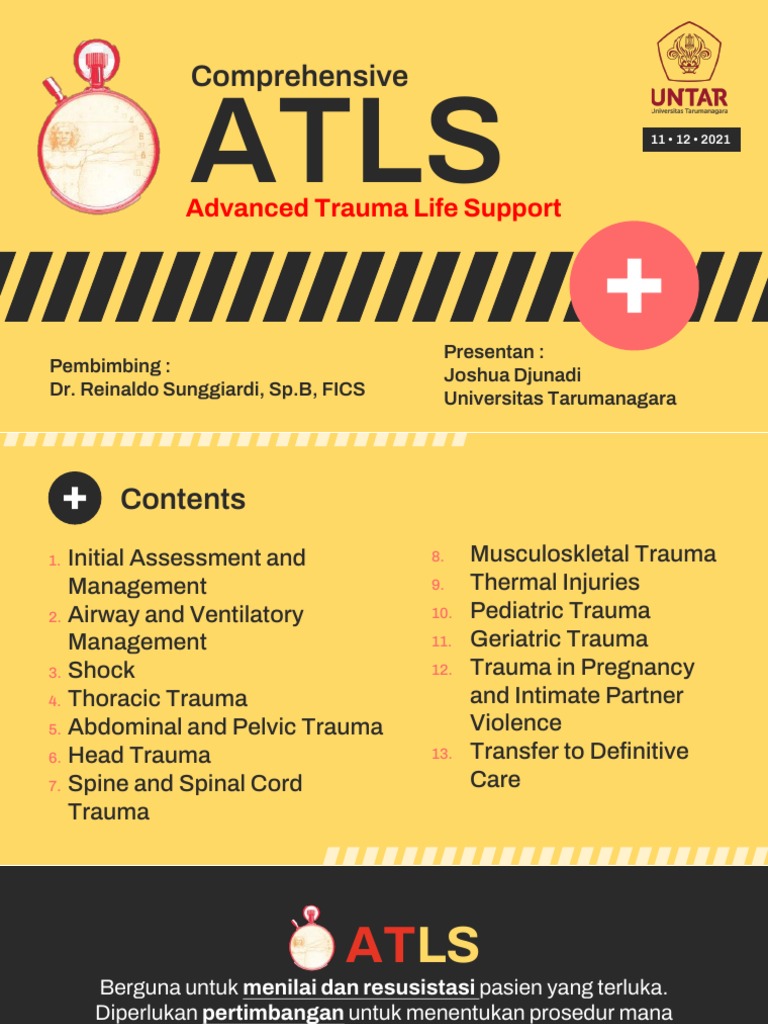 Comprehensive ATLS - Joshua Djunadi | PDF