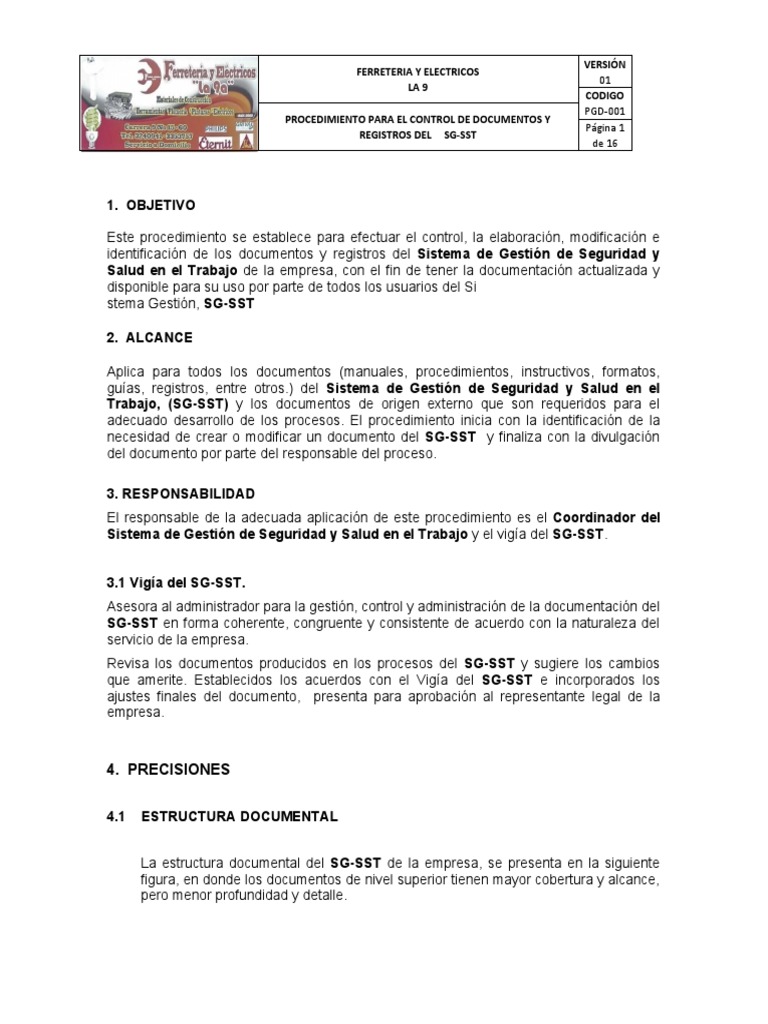 Control Documental SG-SST Empresa | PDF | Informática