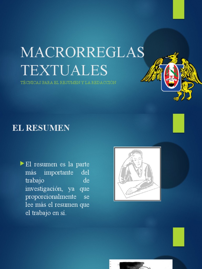 Macrorreglas | PDF | Proposición | Comprensión lectora