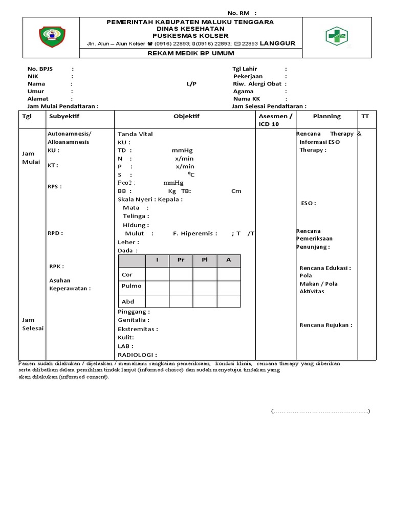 Kartu Rawat Jalan # 2021 | PDF