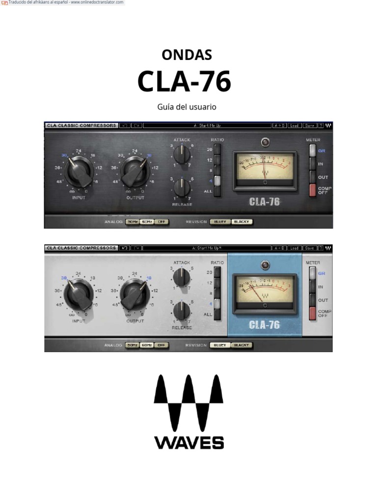 Cla-76 Waves Manual Español | PDF | Ventana (informática) | Archivo de ...