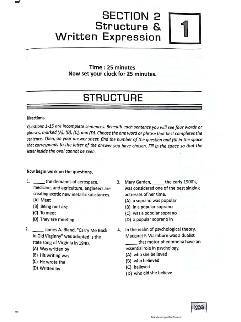 TOEFL 2022 Structure | PDF