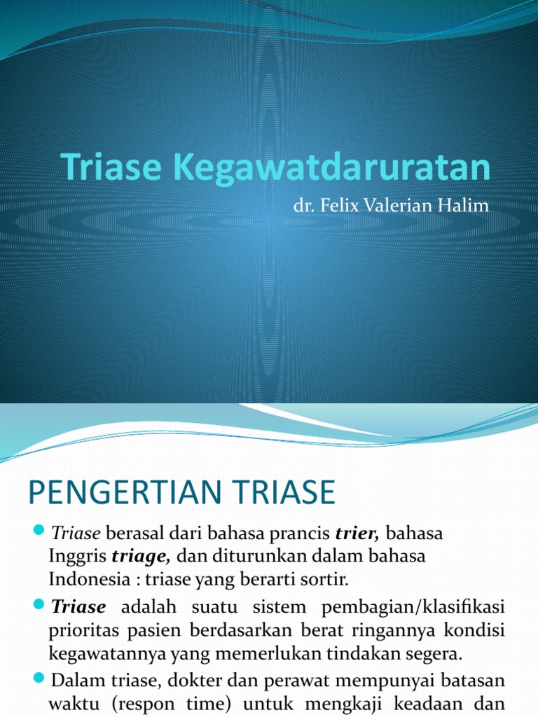 Triase Kegawatdaruratan | PDF