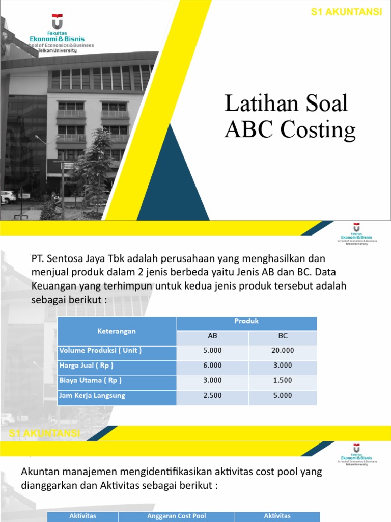 MGT - Acc.6a-Latihan Soal ABC Costing | PDF
