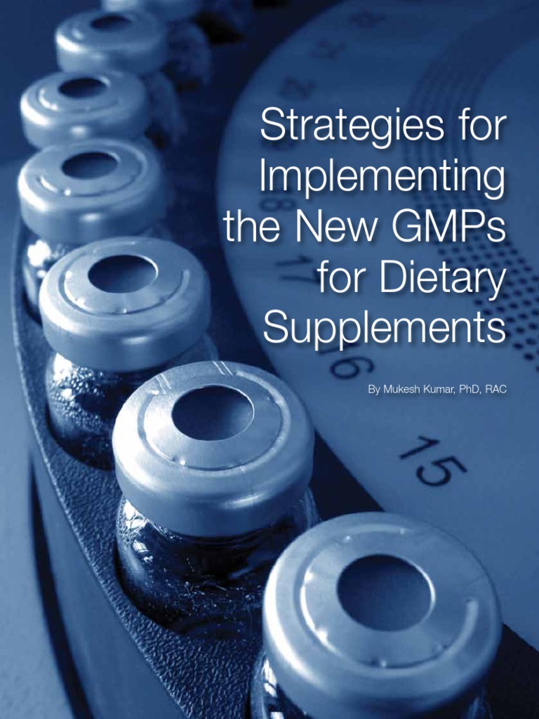 GMP For Dietary Supplements | PDF | Dietary Supplements | Food And Drug ...