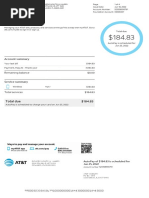 Att Wireless Bill Template | PDF