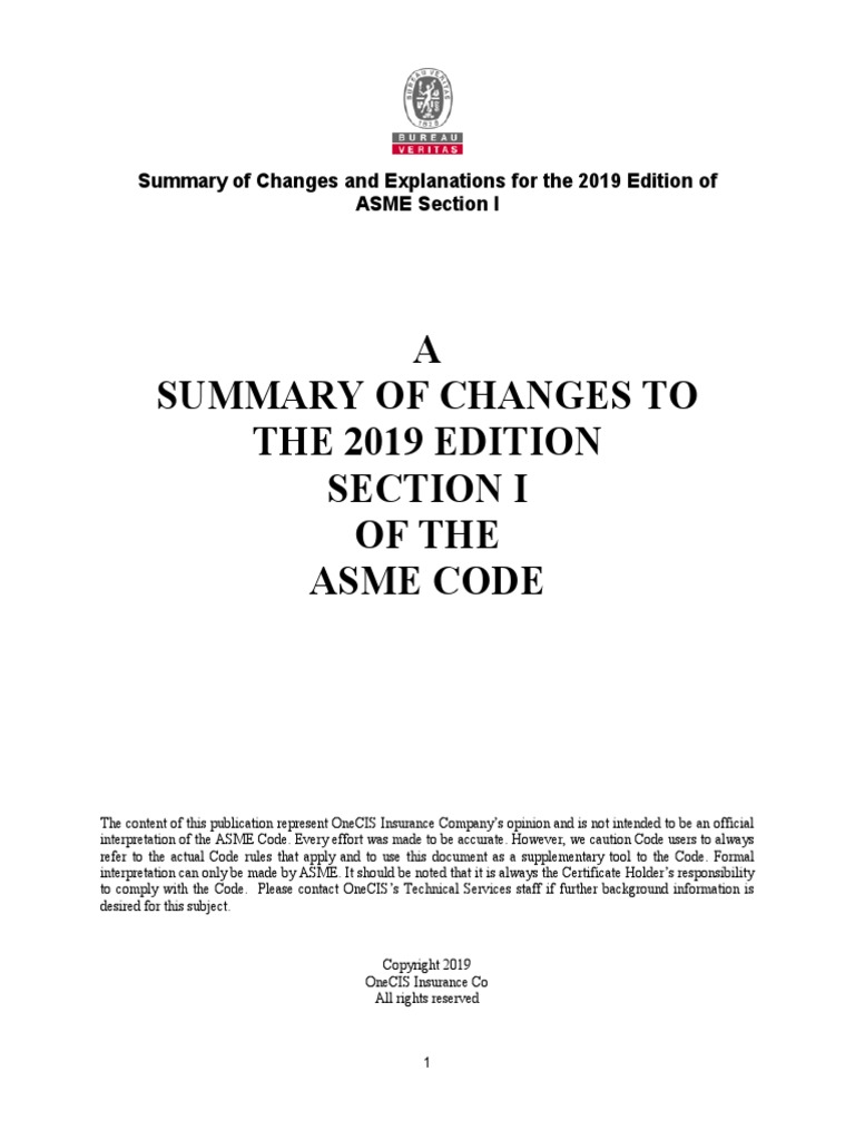 2019 ASME Section I Synopsis | PDF | Boiler | Pipe (Fluid Conveyance)