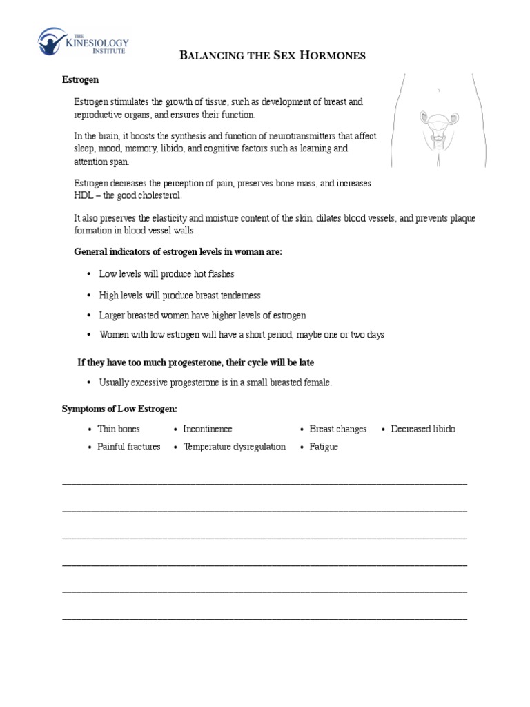 Balancing The Sex Hormones Class 19 | PDF | Estrogen | Estradiol