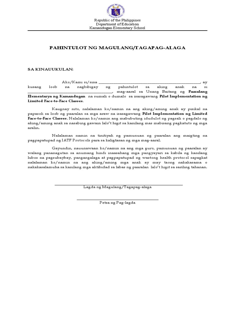 Parent Consent f2f | PDF