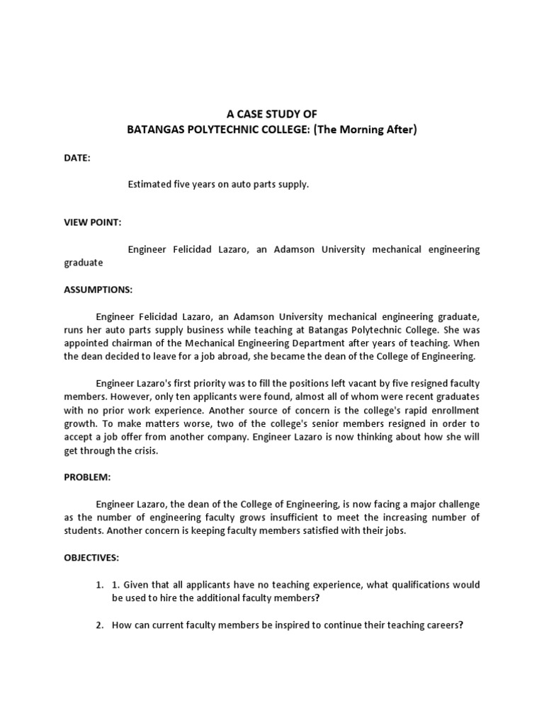 Case Study Final Exam | PDF | Engineering | Cognition