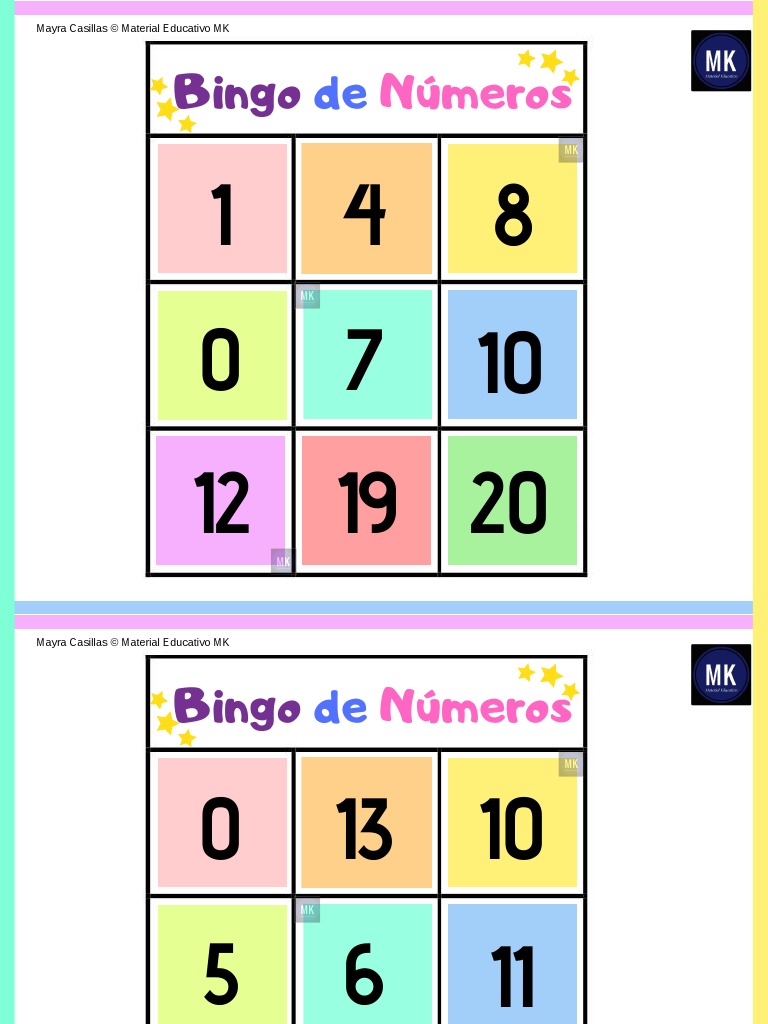 Bingo de Números | PDF