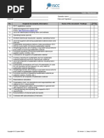 ISCC PLUS - Checklist 1 | PDF