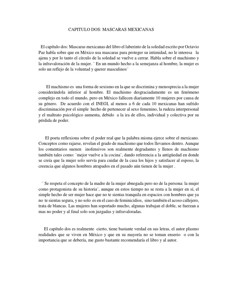 Women Literatura Mascaras Mexicanas | PDF | Machismo | Mujer